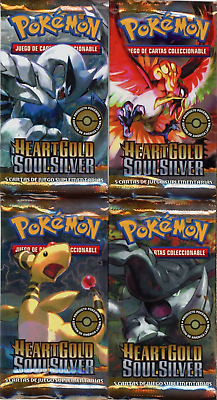 (4) Spanish - HGSS Base Pack Bundle – Poke Bros Trading